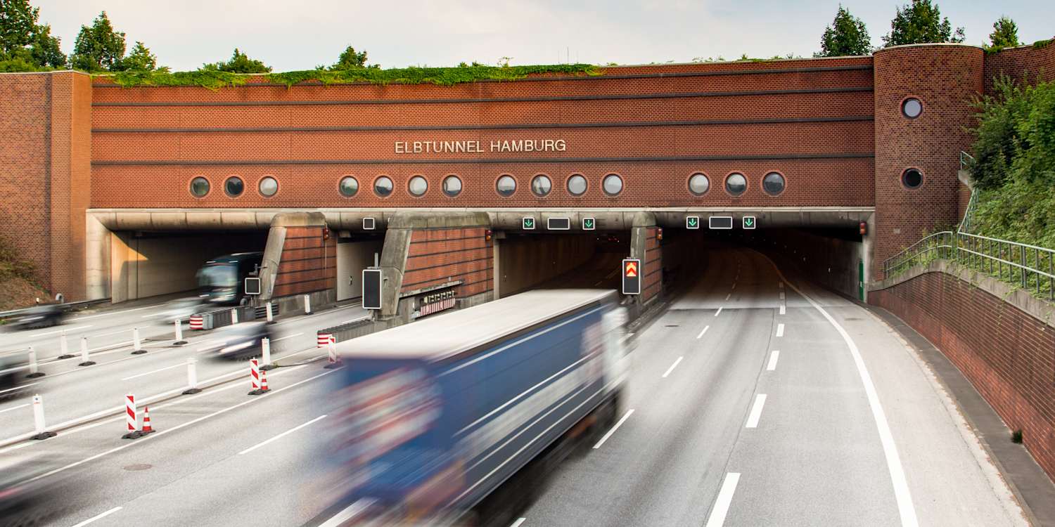 A7 bei Hamburg: Elbtunnel-Vollsperrung am Wochenende